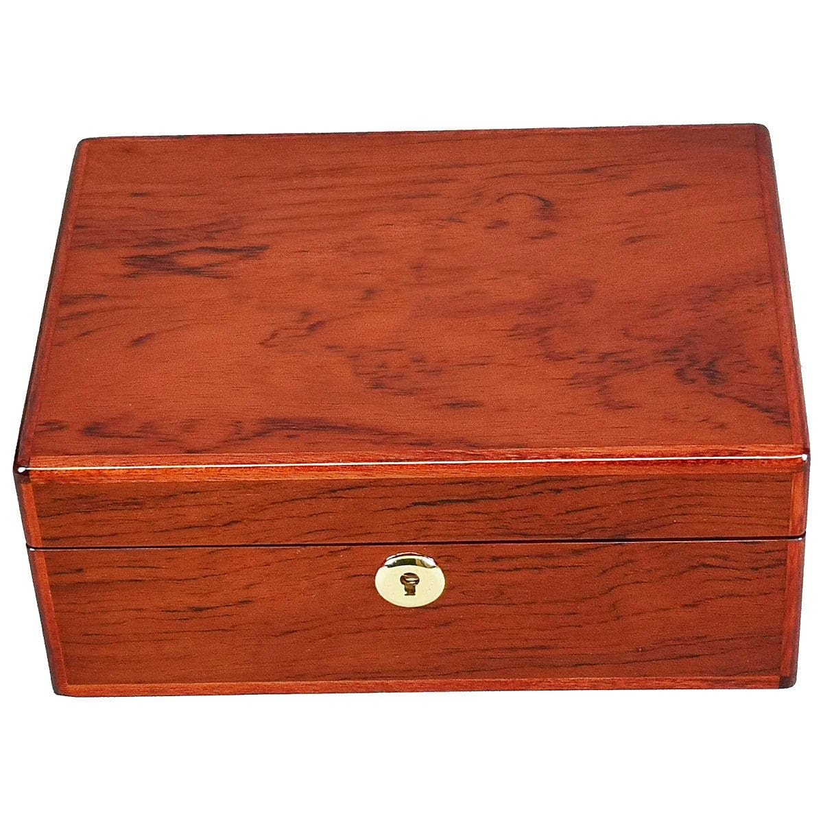 Rosewood Gents Valet Box with Lock - Hillwood